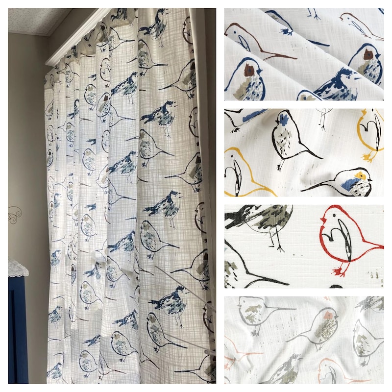 Bird Curtains - Etsy