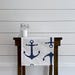 Nautical Table Runner Coastal Living Home Decor Navy Aqua Blue Beach ...