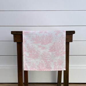 Light Pink Toile Table Runner Table Centerpiece Traditional Table ...