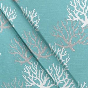 Aqua Blue Coral Reef Table Runner Coastal Living Nautical Home Decor ...