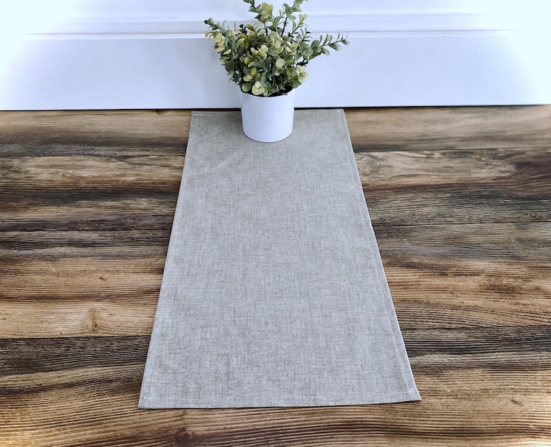 Tan Beige Table Runner Natural Neutral Home Decor Centerpiece Dining ...