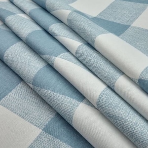 Light Blue Plaid Table Square Overlay Tablecloth Buffalo Check Topper ...