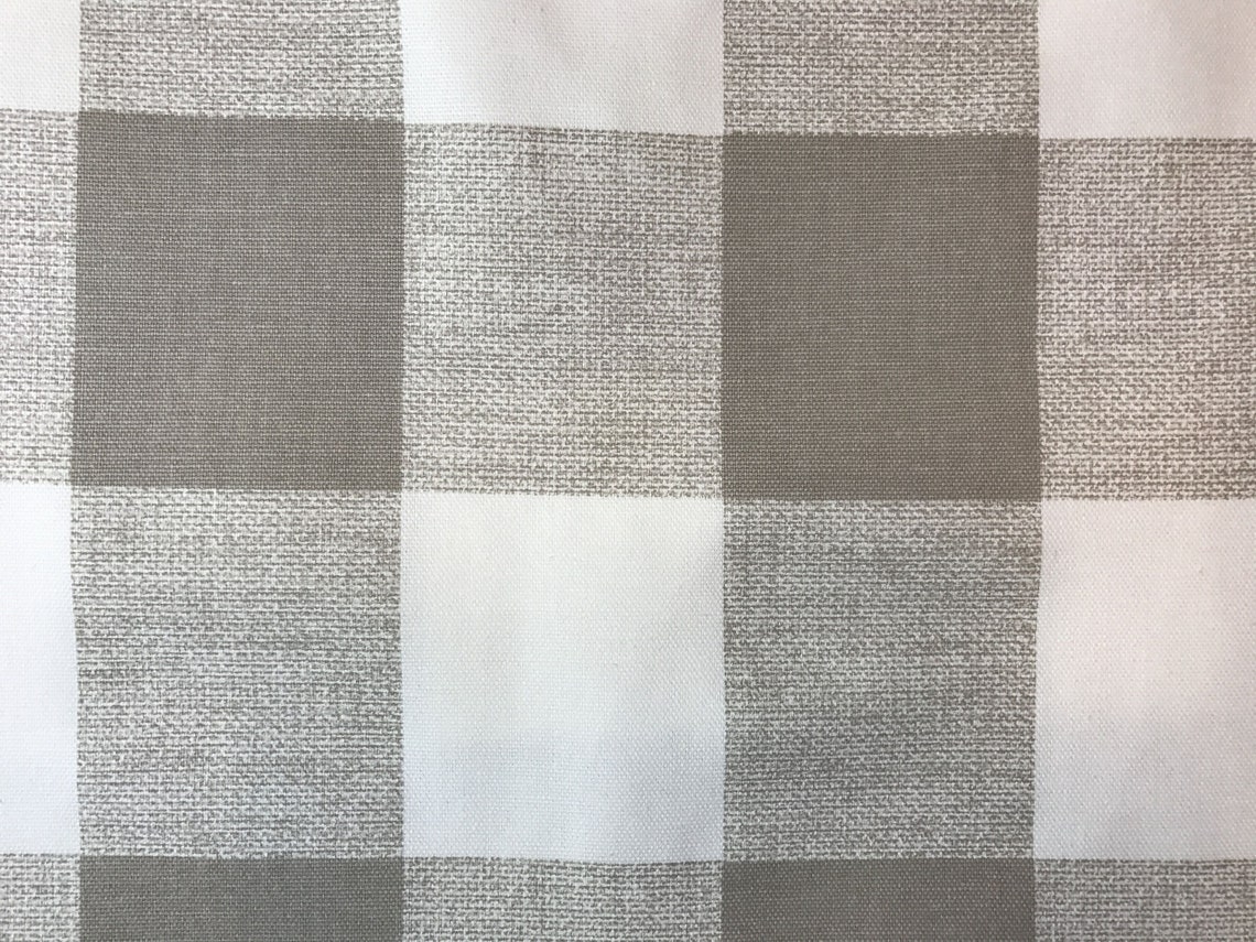 Tan Taupe Beige Plaid Table Square Overlay Tablecloth Ecru Buffalo ...