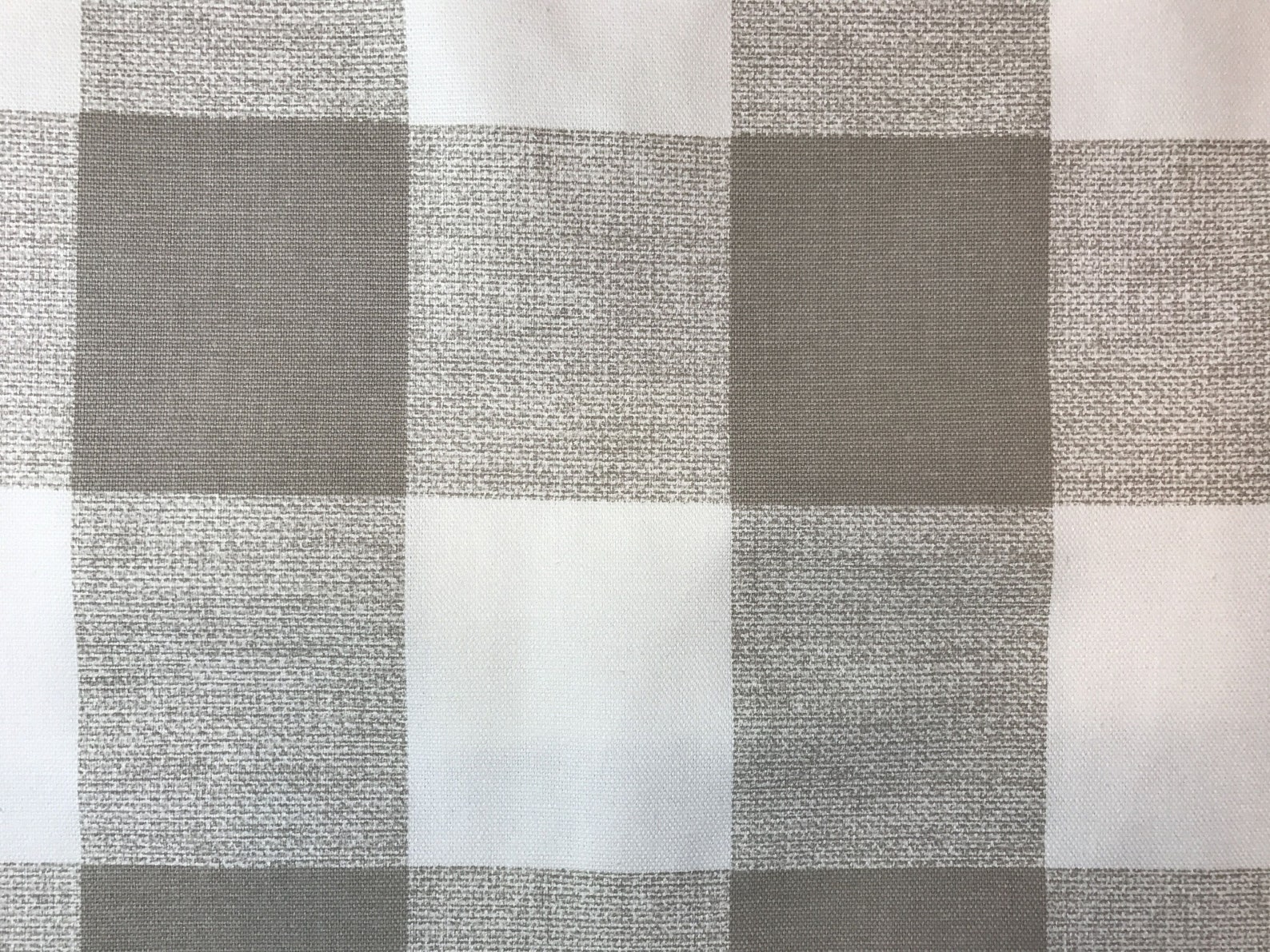 Tan Taupe Beige Plaid Table Square Overlay Tablecloth Ecru Buffalo ...