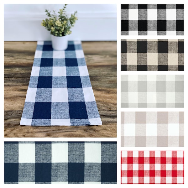 Buffalo Plaid Table Runner - Etsy