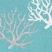 Aqua Blue Tablecloth Table Cover Nautical Linens Cloth Overlay Coral ...
