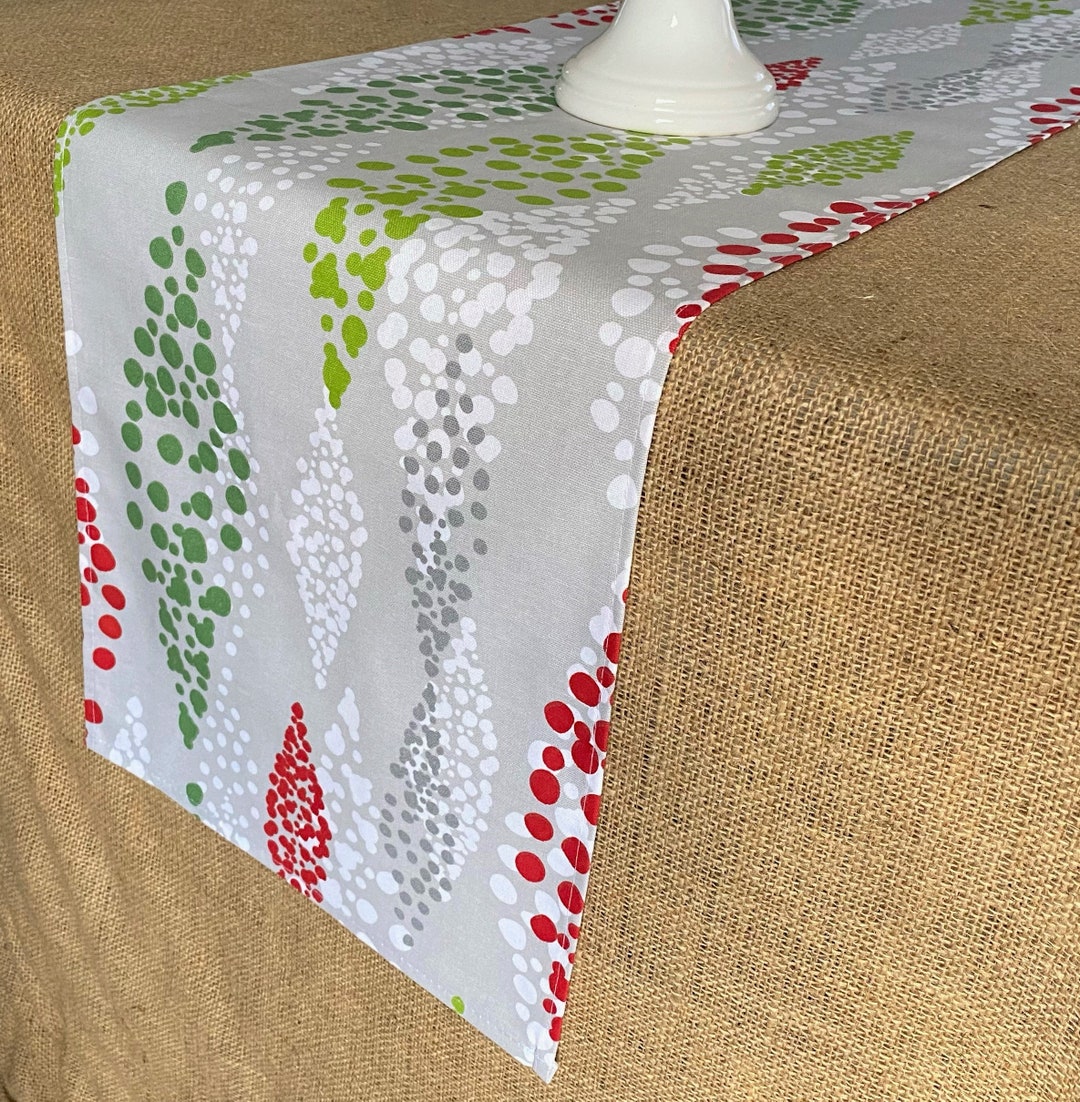 Christmas Table Runner Rustic Holiday Home Decor Christmas Centerpiece ...