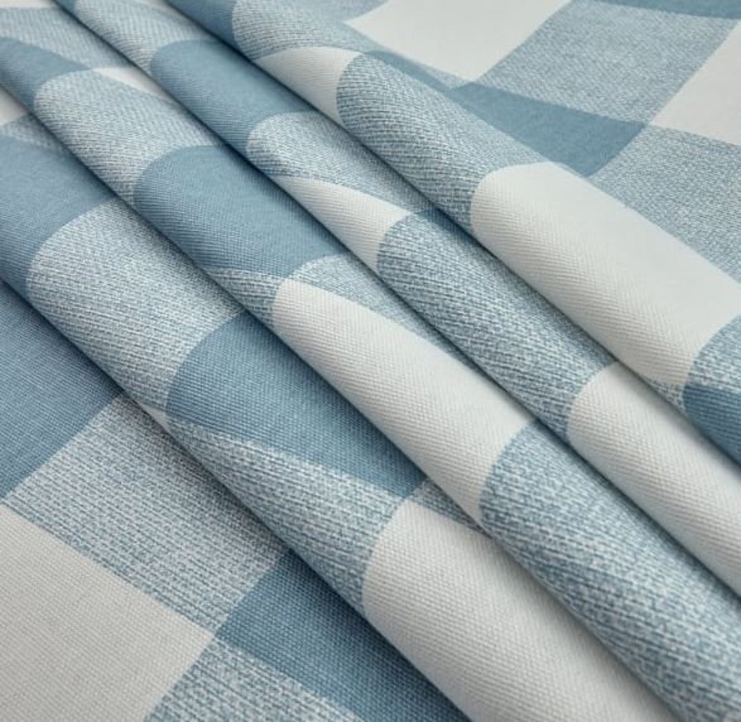 Light Blue Plaid Tablecloth Buffalo Check Table Cover Cloth Overlay ...