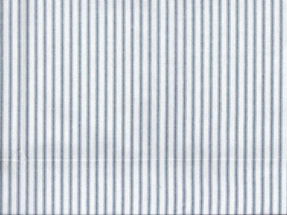 Navy Blue Ticking Stripe Table Square Overlay Small Tablecloth Mattress ...