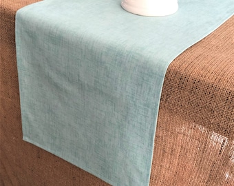 Aqua Table Runner | Etsy