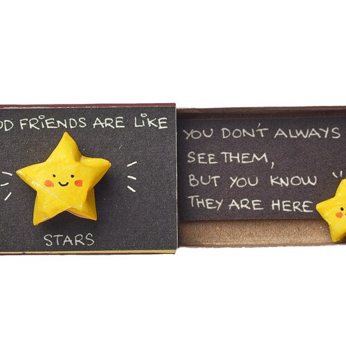 Cute Friendship Matchbox Unique Gift Box for Friends BFF - Etsy