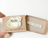 Funny Owl Friendship Card you're Owlsome - Etsy