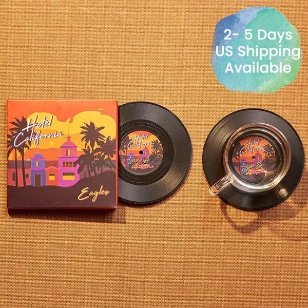 Vinyl Coasters - Etsy