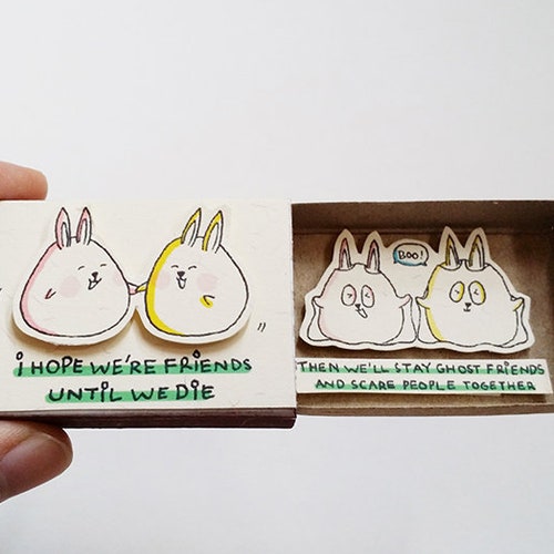 Cute Friendship Matchbox Unique Gift Box for Friends BFF | Etsy