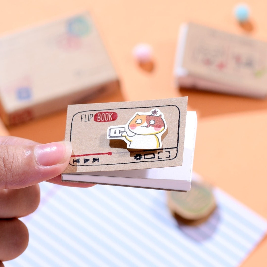 Tiny Flip Book/ Friendship Flipbook/ Animation Book/ Handmade Flipbook ...