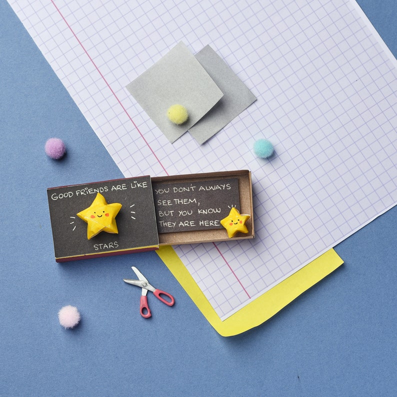 Origami Matchbox Card/ Friendship Card/ Best Friends Are Like | Etsy