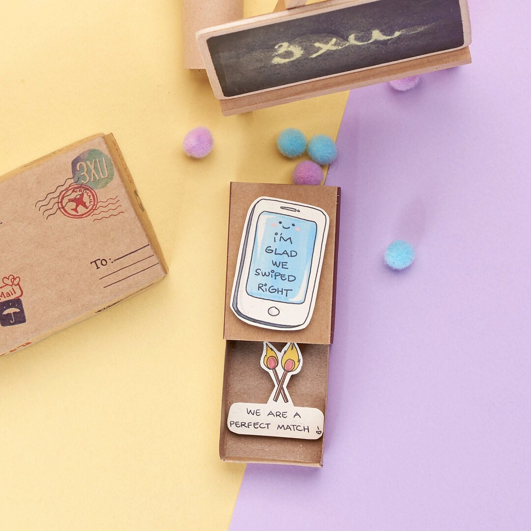 Tinder Love Card /online Dating Card/ Unique for Her/ for Him/ Swiped ...