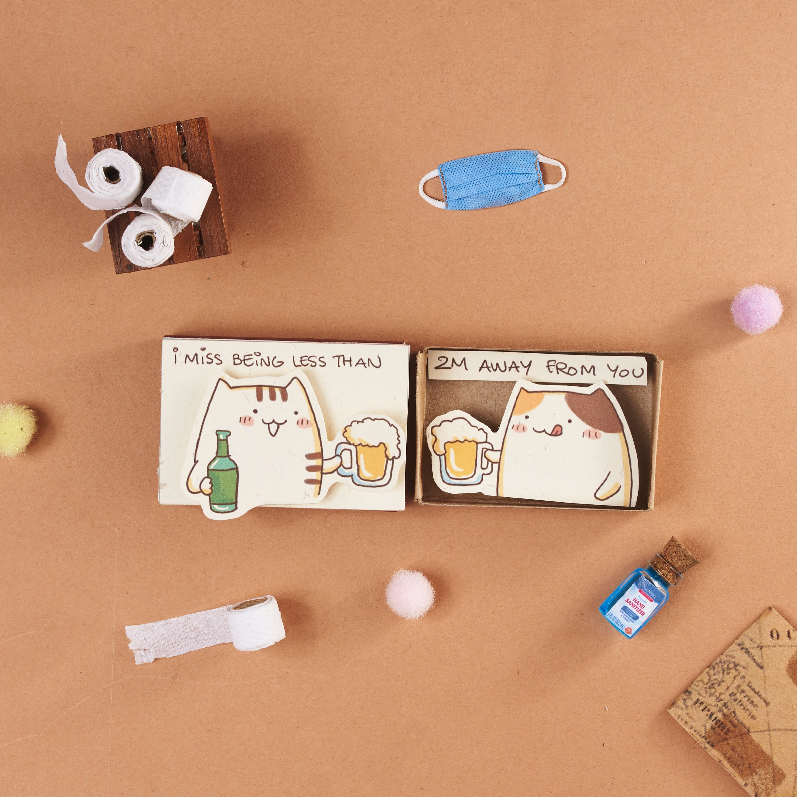 Quarantine Card Social Distance Card Positive Vibes Card - Etsy