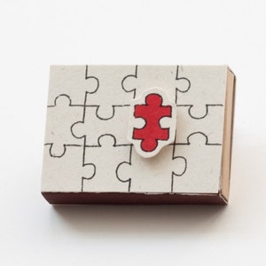 Puzzle Love Card/ Unique Love Gift for Him/ Perfect Piece, Pair, Match ...