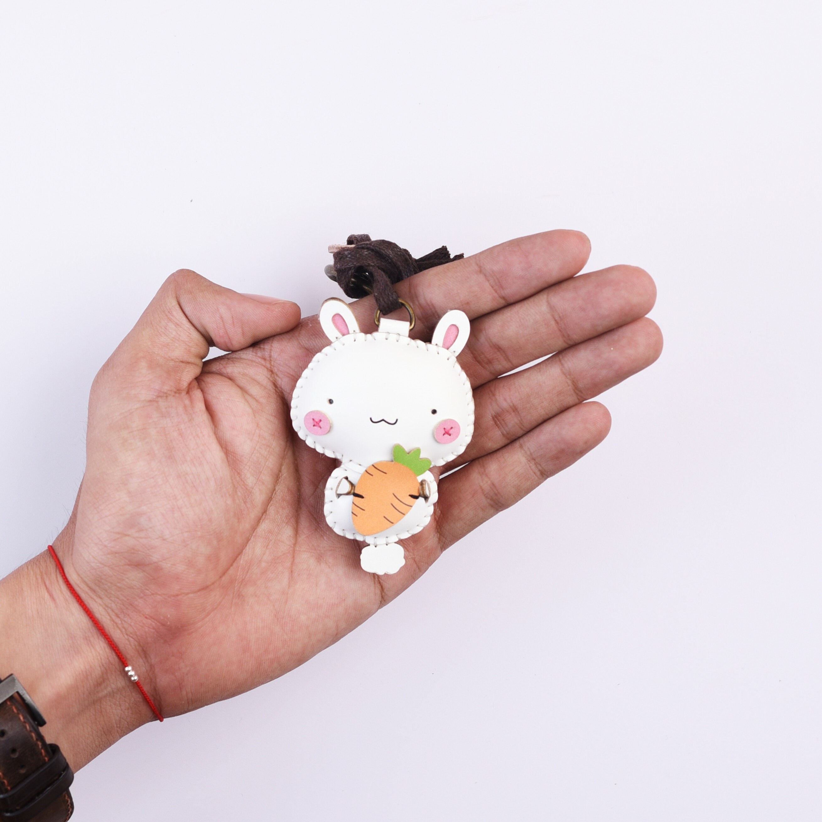 Bunny Leather Bag Charm Cute Rabbit & Carrot Plush Charm - Etsy