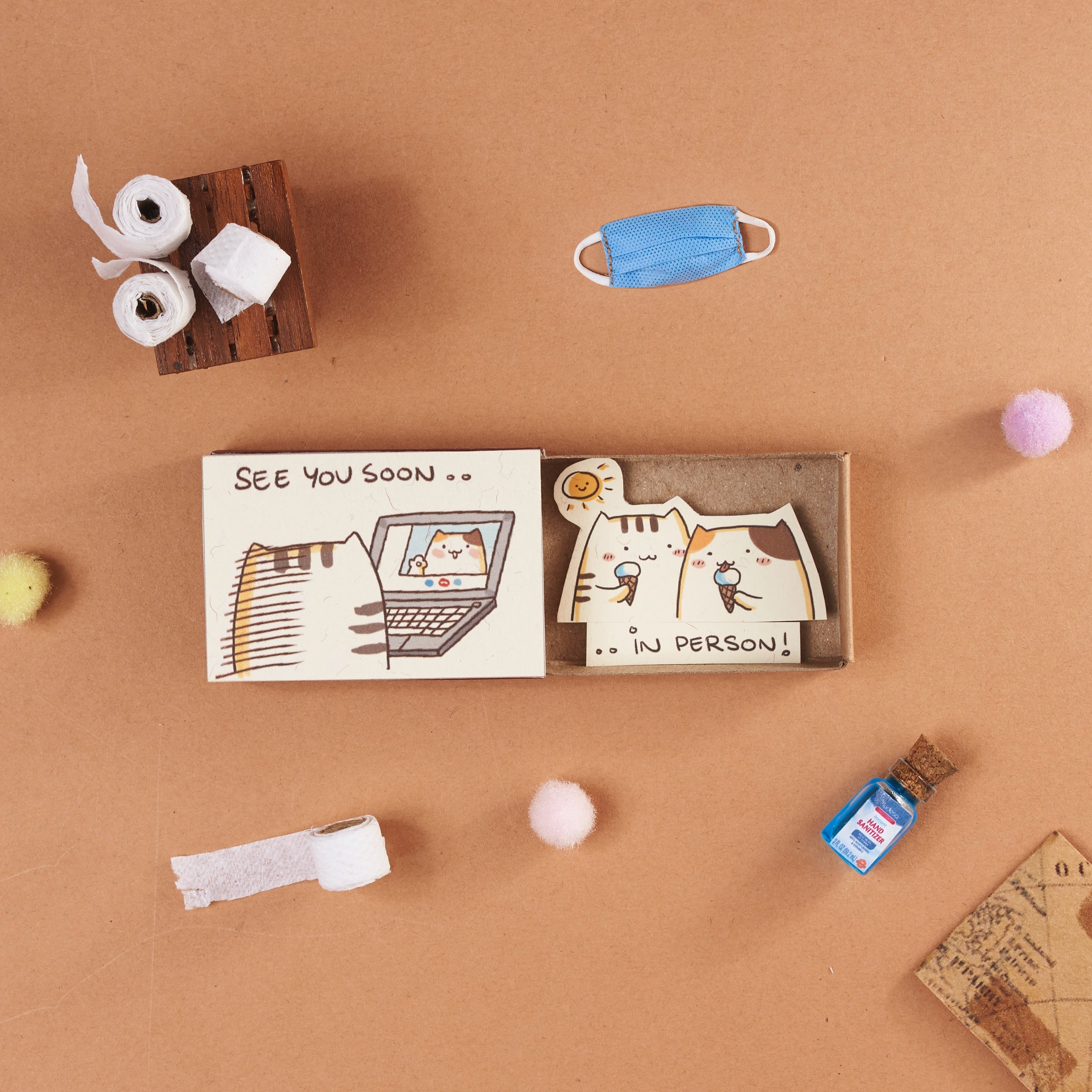 Social Distancing Card Quarantine Card Work from Home Card | Etsy