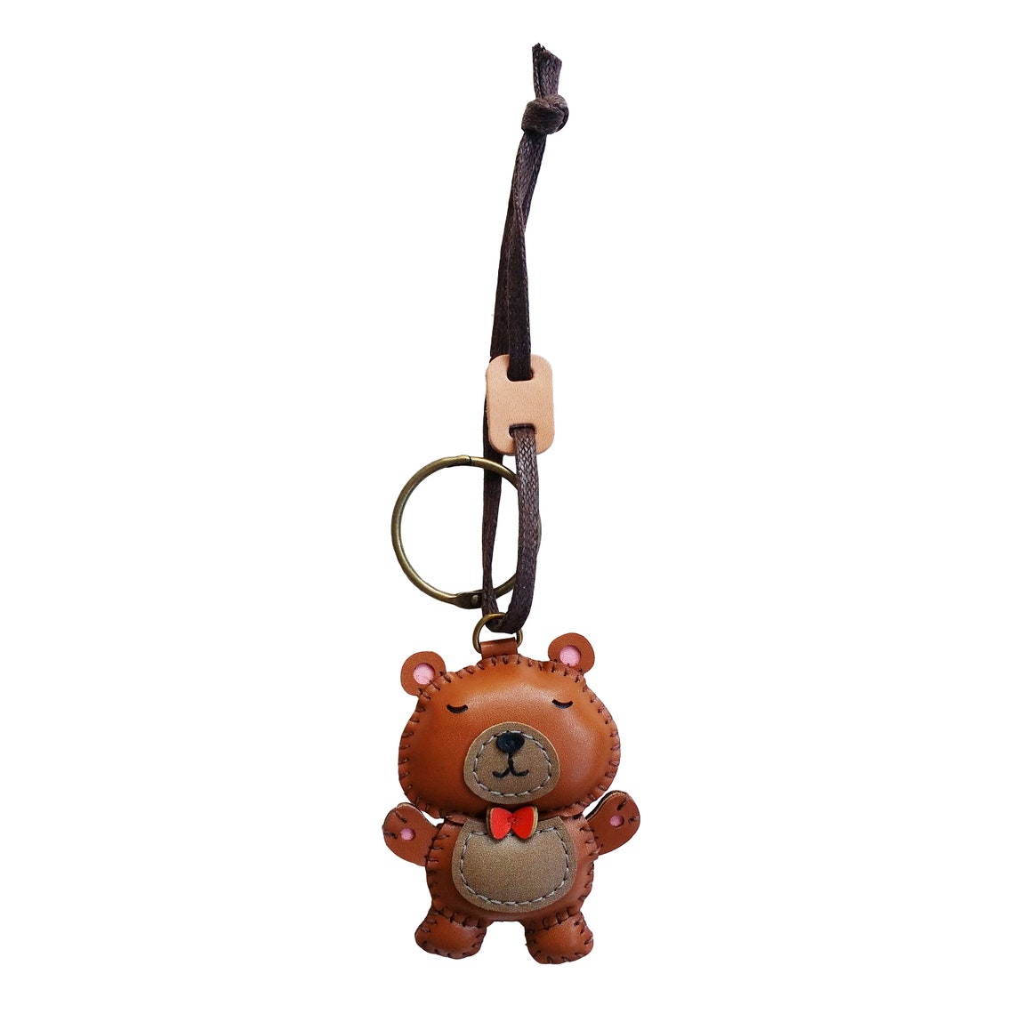 Teddy Bear Key Chain Personalized Bag Charm Cute Plush | Etsy