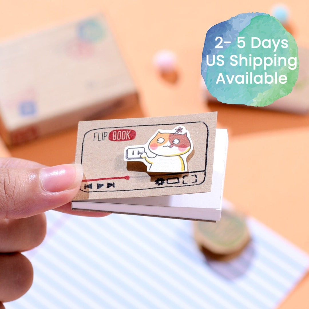 Tiny Flip Book/ Friendship Flipbook/ Animation Book/ Handmade Flipbook ...