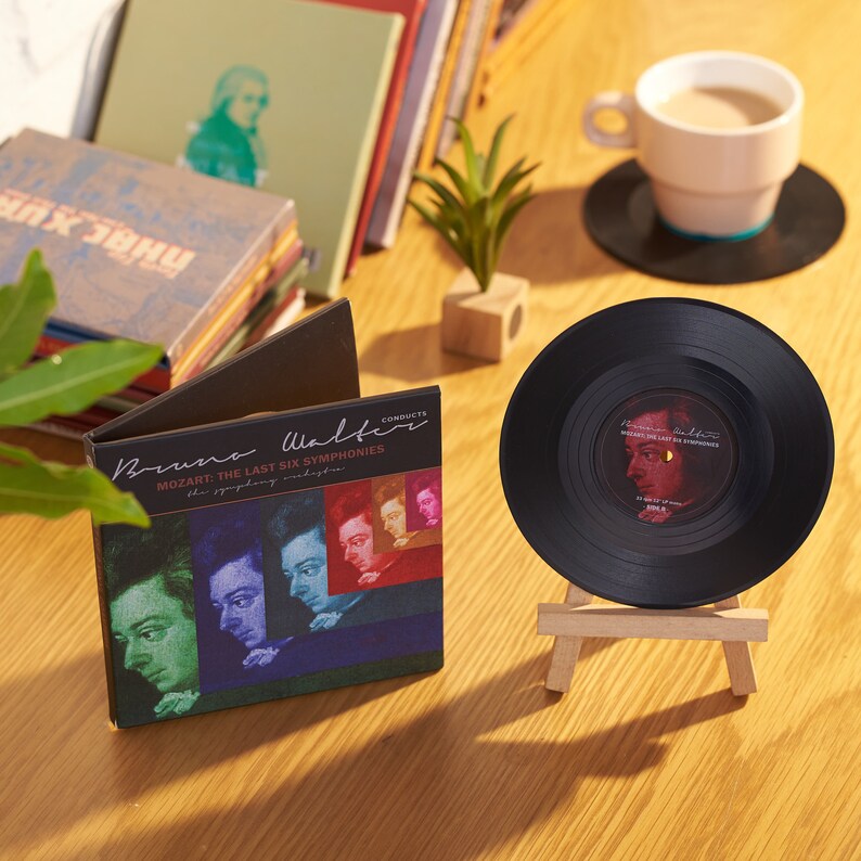 Mozart Vinyl Record Coasters Set of 2 Classical Music | Etsy
