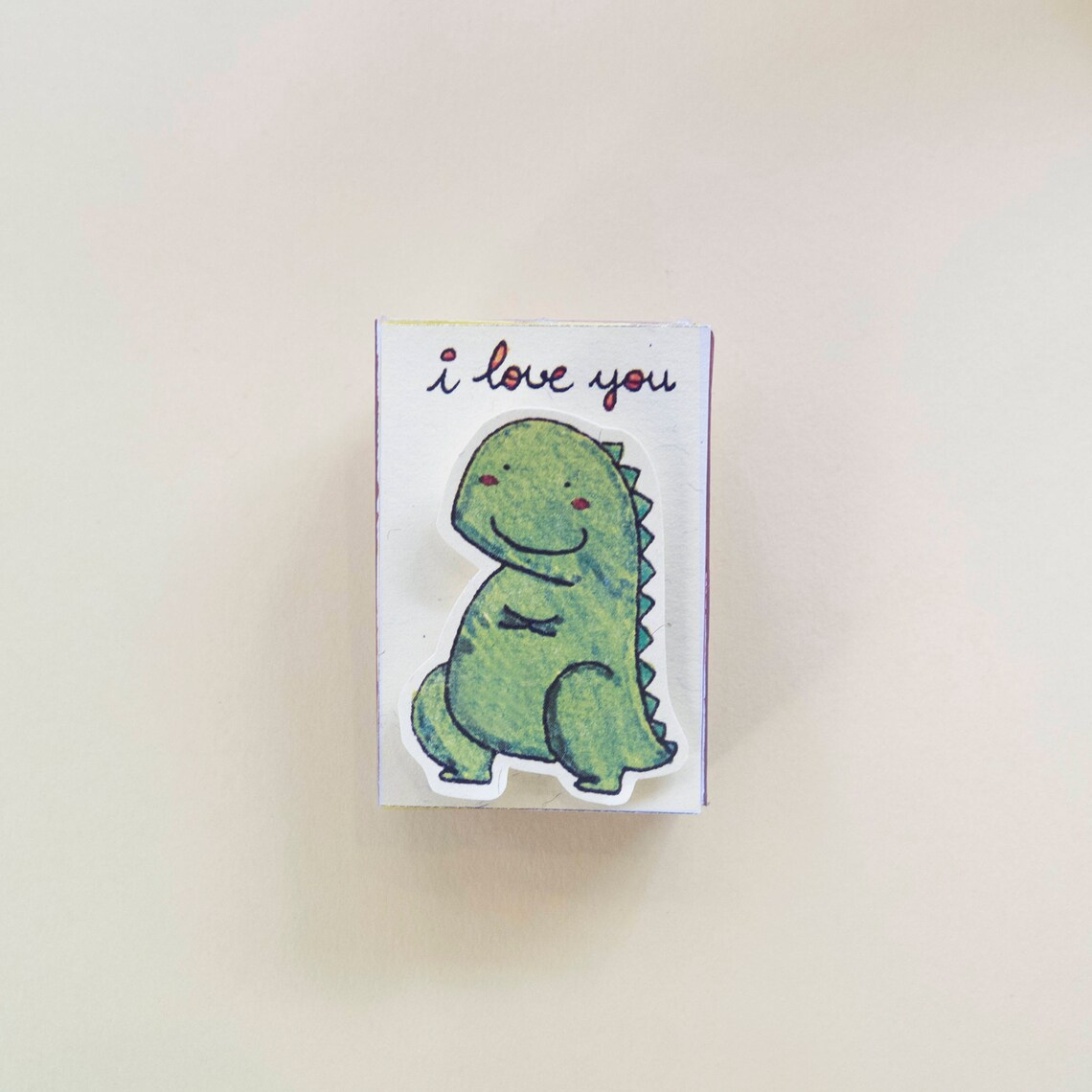 Dinosaur Love Card/ Funny 3D Pop-up Dino Card/ Funny Gift for | Etsy