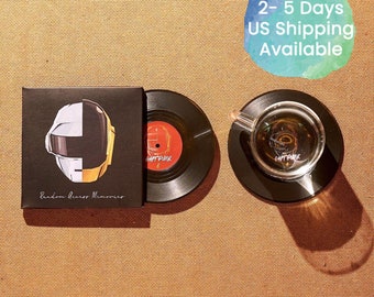 Vinyl Record Drink Coasters set of 4 - Etsy