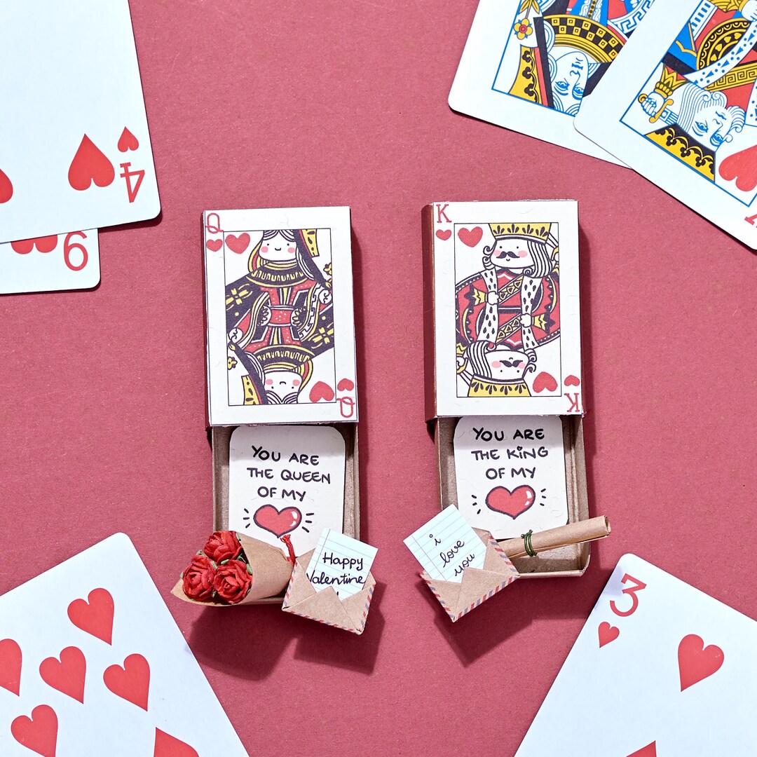 Love Card/ Cute Matchbox Card/ Unique Love Gift for Him/ Card for ...