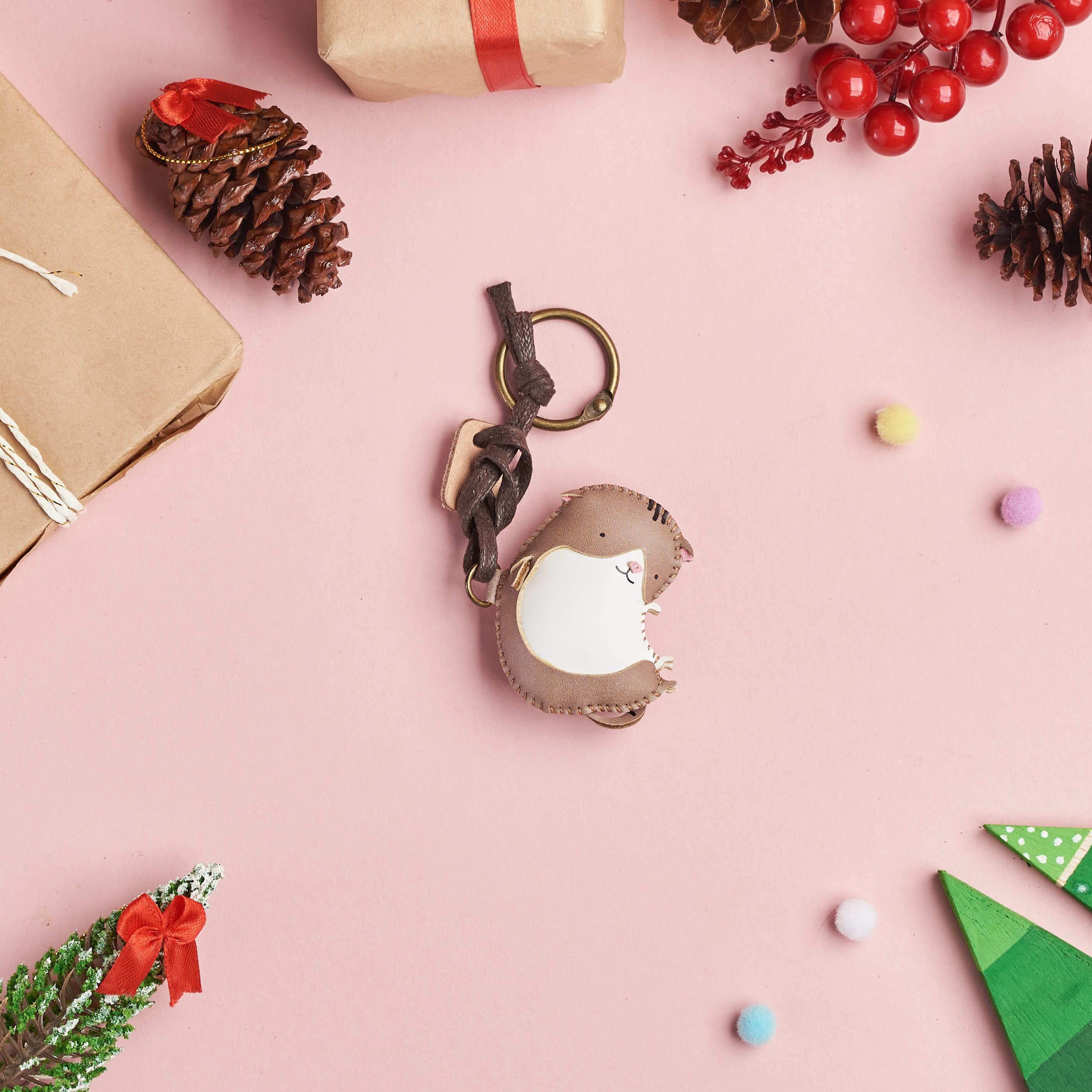 Cat Bag Charm Leather Plush Toy Personalized Charm Handmade | Etsy