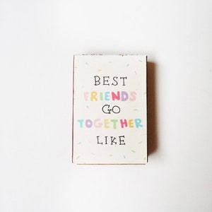 Cute Friendship Matchbox - Unique Gift Box for Friends - Cute Ice Cream ...