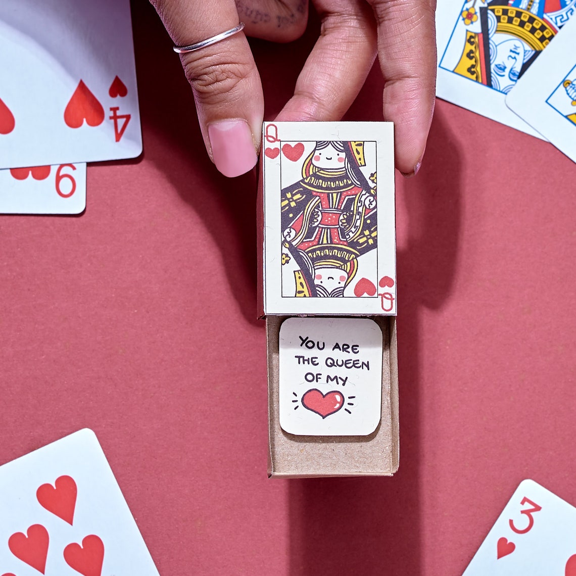 Love Card/ Cute Matchbox Card/ Unique Love Gift for Him/ Card - Etsy