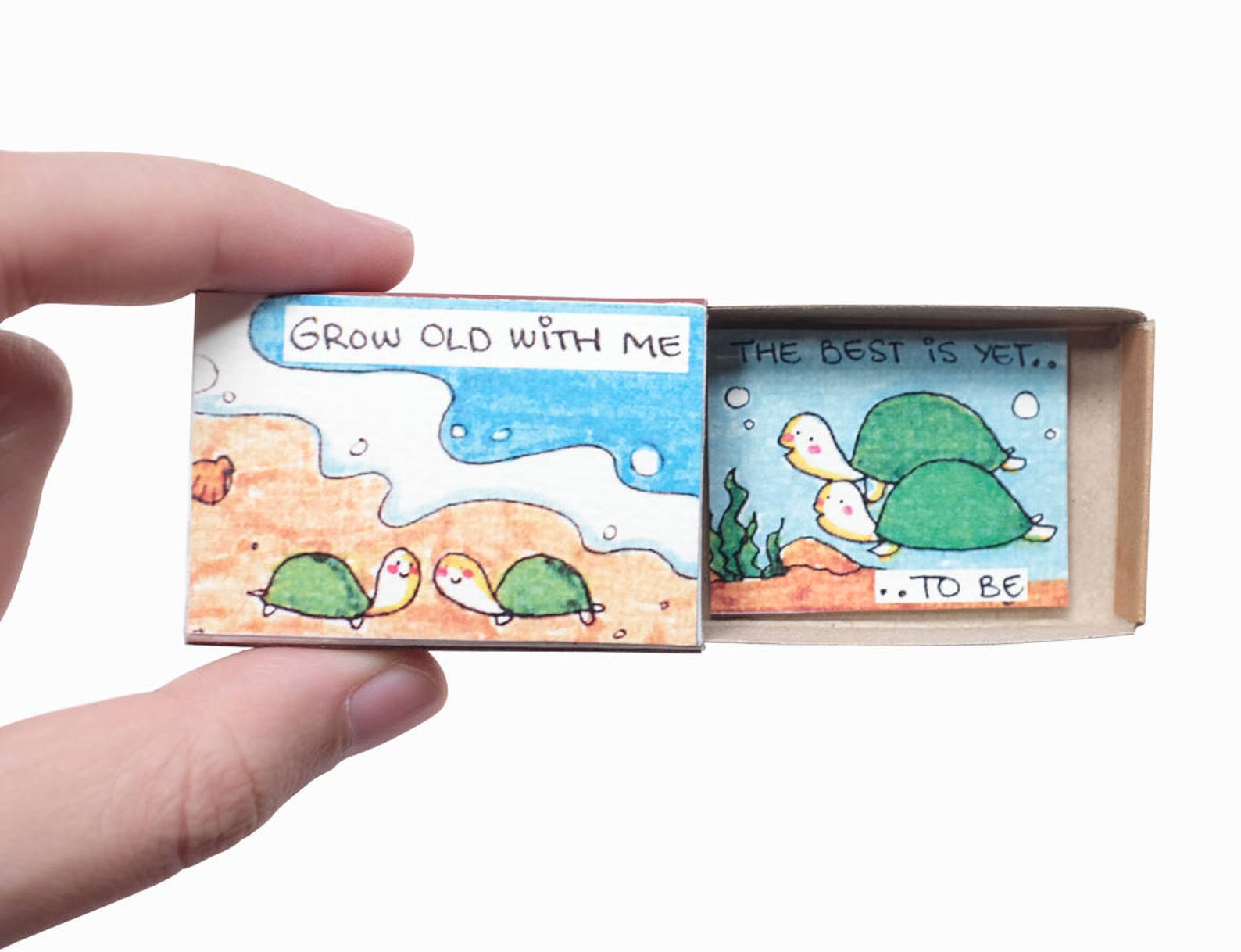 Romantic Love Card/ Turtle Anniversary Card/ Unique Love Gift - Etsy