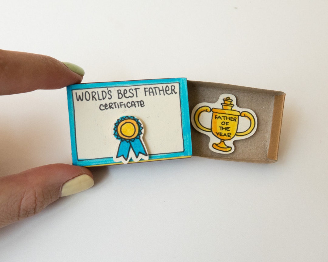 Funny Father's Card Matchbox - Unique Father's Day Card - Cool Father's ...