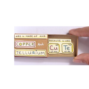 Chemistry Compound Love Card / Witty Pun Love Card/ Funny Geek Card ...