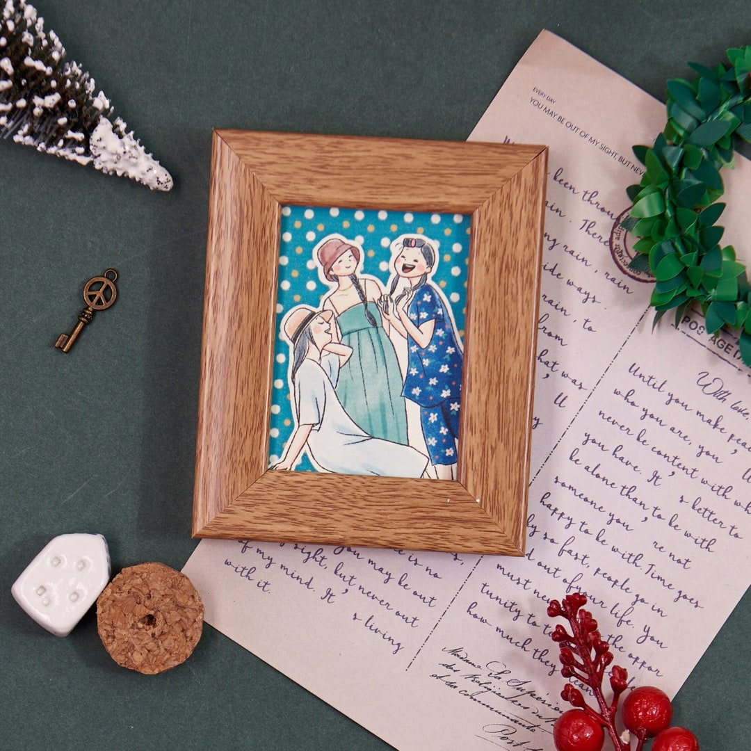 Personalized Best Friends Portrait, Custom Friends Portrait From Photo ...