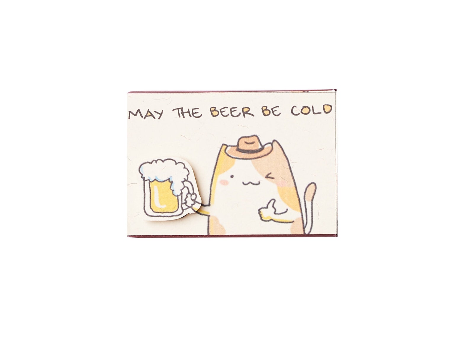 Farewell Matchbox Card: Beer Lover Gift, Friendship Goodbye Card - Etsy