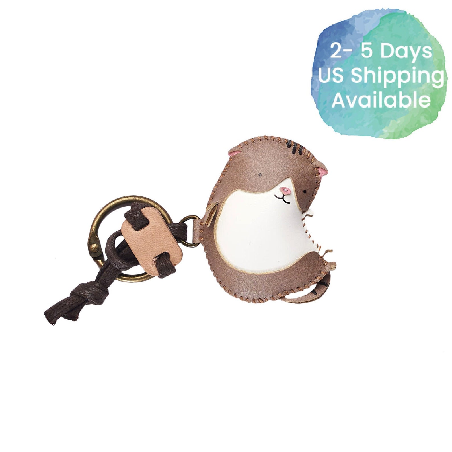 Cat Bag Charm Leather Plush Toy Personalized Charm Handmade | Etsy