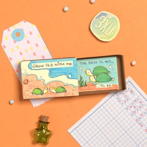 Romantic Love Card/ Turtle Anniversary Card/ Unique Love Gift - Etsy