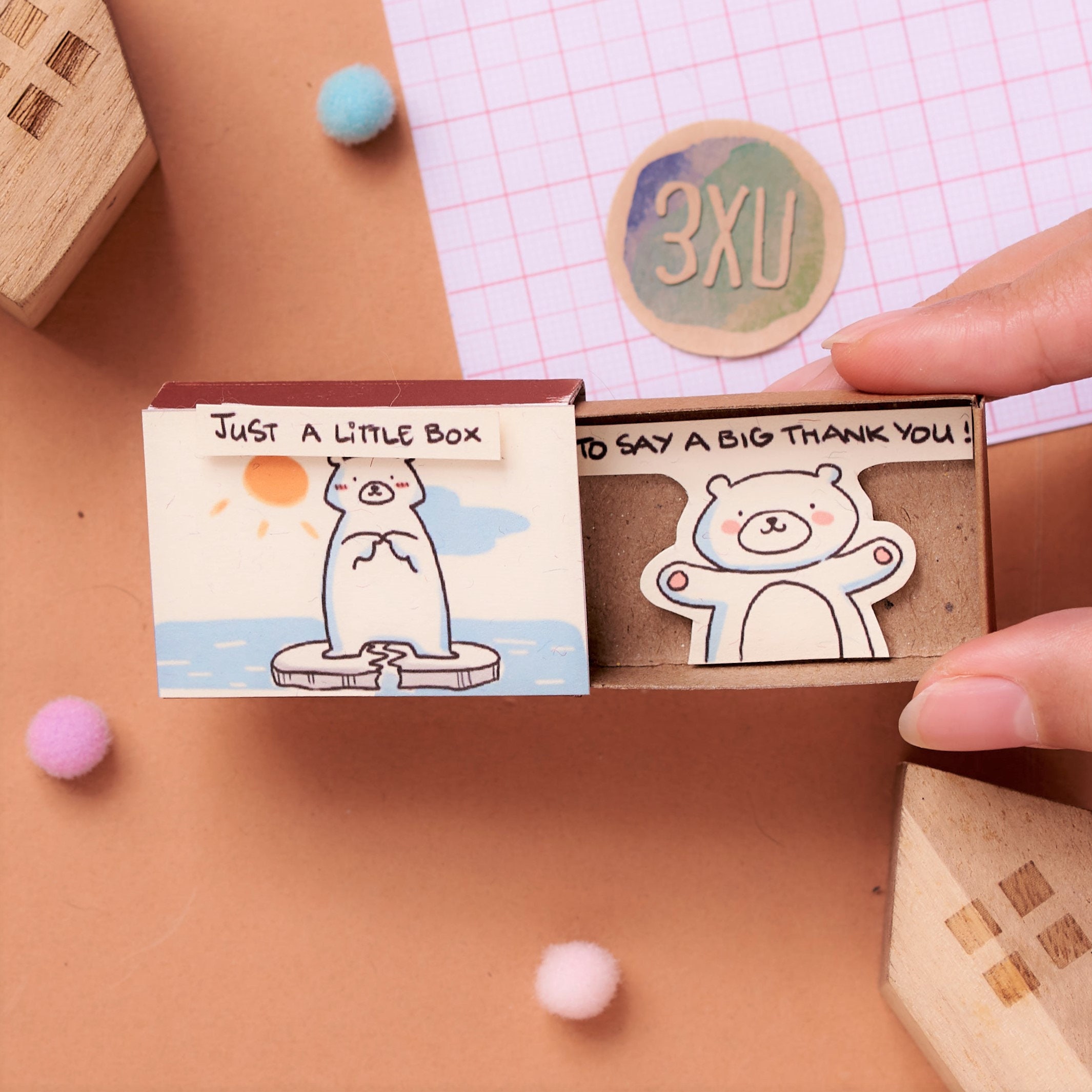 Thank you Card Just a little box to say a Big Thank | Etsy