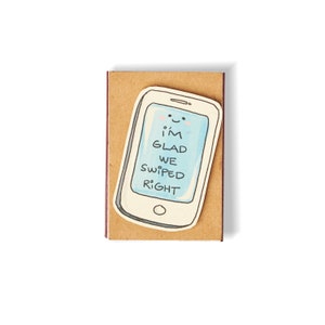 Tinder Love Card /online Dating Card/ Unique for Her/ for Him/ Swiped ...