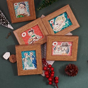 Mini Custom Portraits From Photos Portrait Painting From - Etsy