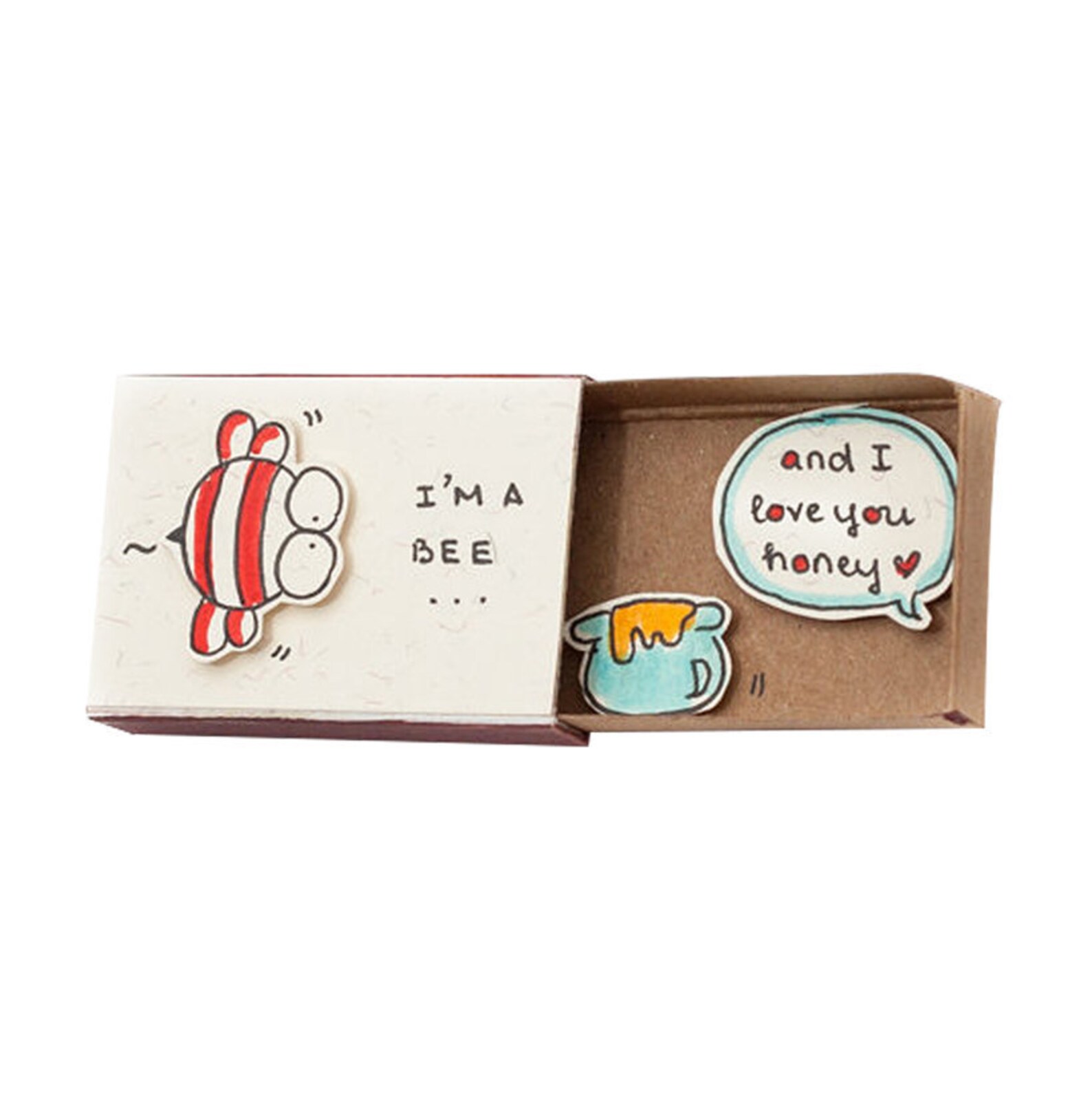 Cute Pun Love Card/ Honey Bee Love Card/ Surprise Gift for - Etsy
