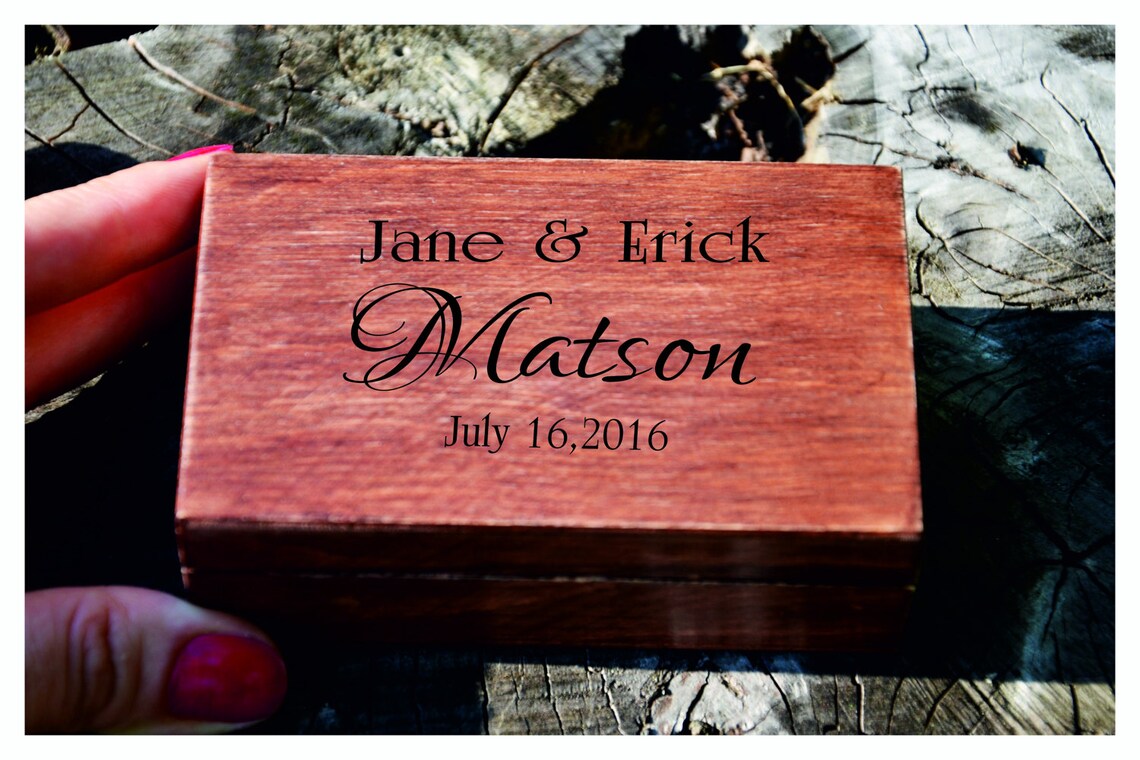 Personalized Wedding Ring Box Ring Box Personalised Ring - Etsy