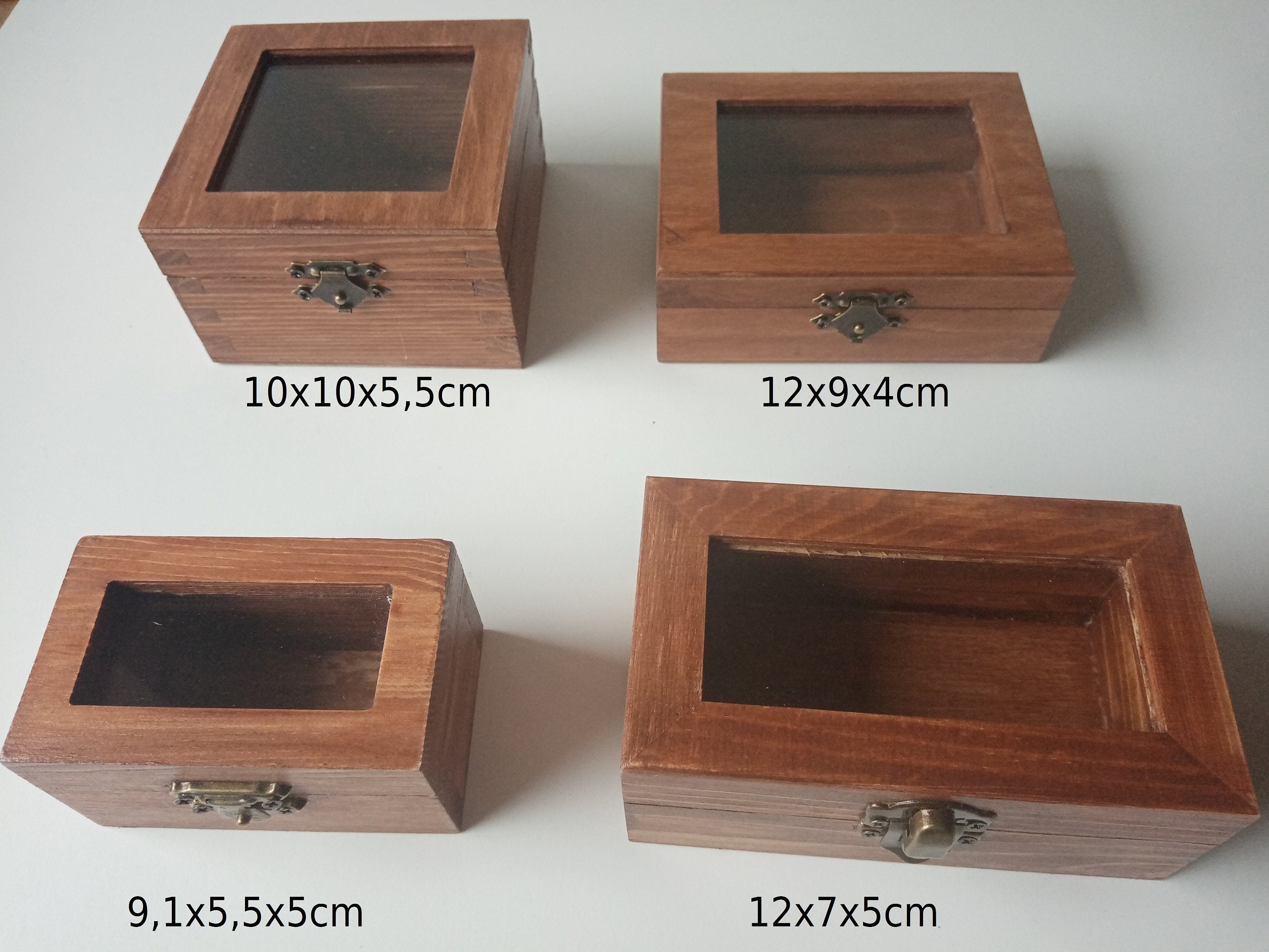 Ring Box Personalized Ring Box With Glass Lid Wedding Box | Etsy