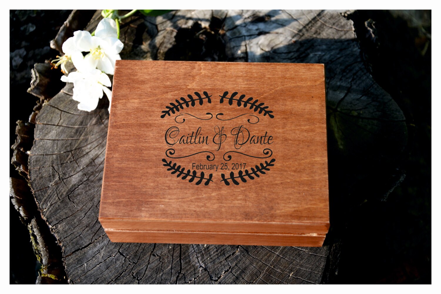 Personalized Wedding Ring Box Wedding Ring Bearer Box | Etsy