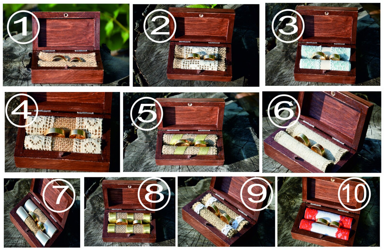 Ring Box Personalized Ring Box With Glass Lid Wedding Box - Etsy