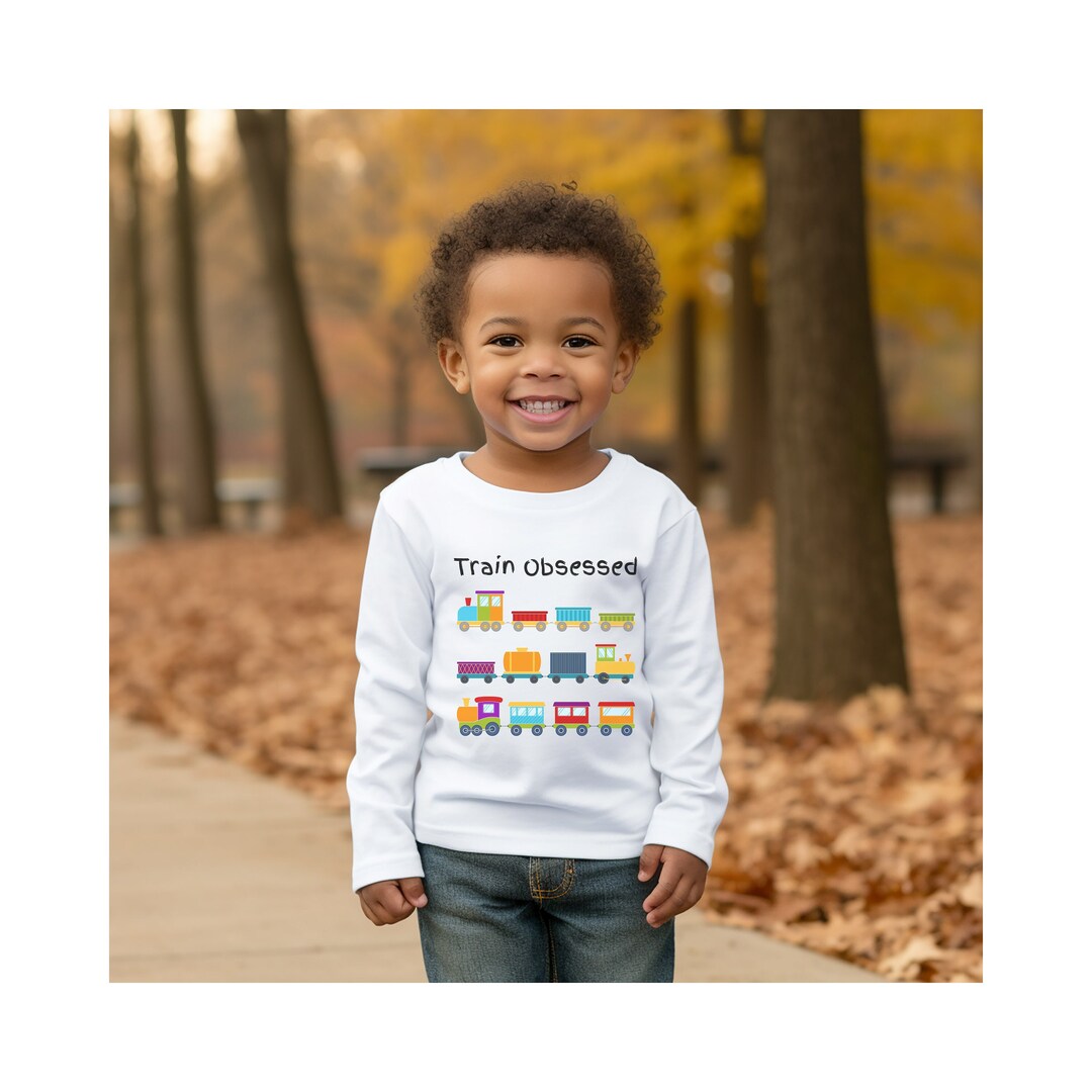 Train Obsessed Child, Kid Loves Trains, Gift for Train Lover, Little ...